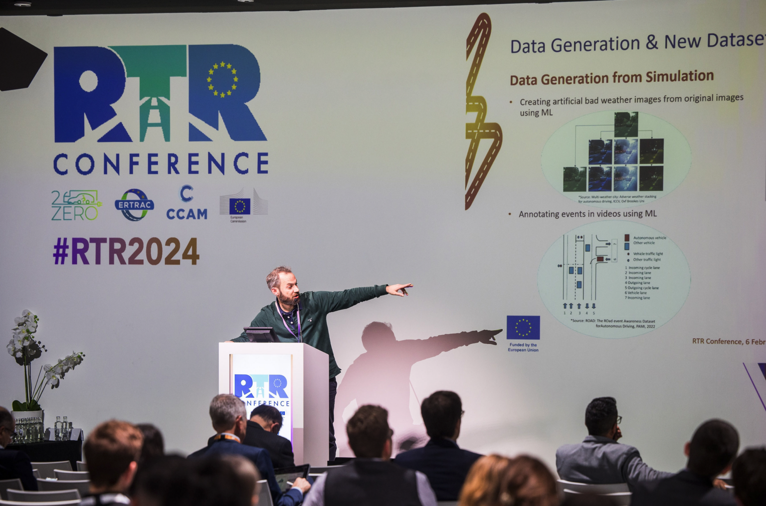 Our CCAM team with PODIUM and EVENTS projects at the RTR Conference 2024 - I-SENSE Group